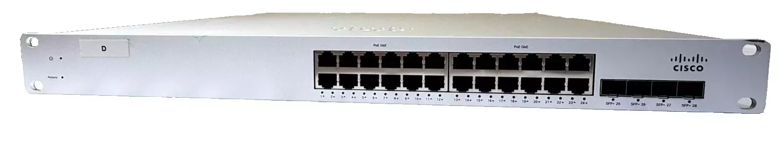 Cisco Meraki MS320-24-HW Cloud-Managed L3 24 Port Gigabit Switch