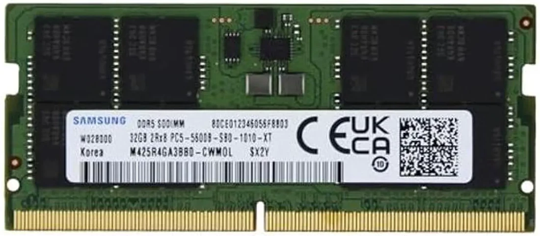 Samsung M425R4GA3EB0-CWM 32GB PC5-44800 NON-ECC DDR5-5600Mbps 2Rx8 Memory