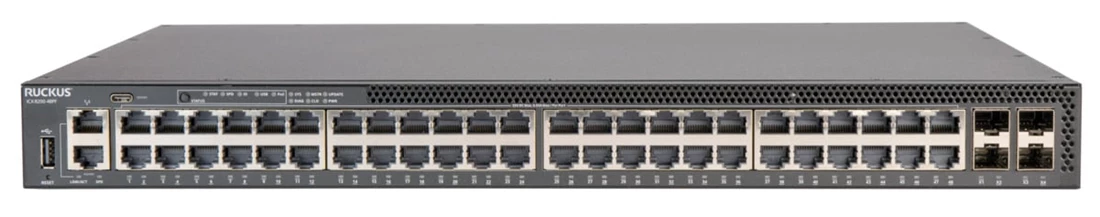 Ruckus ICX8200-48PF ICX 8200 Series 48x 1GB PoE+ RJ-45 4x 25GB SFP28 Switch