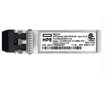 HPE 871362-001 B-Series 32GB Fibre Channel (ShortWave) SFP+ Transceiver New