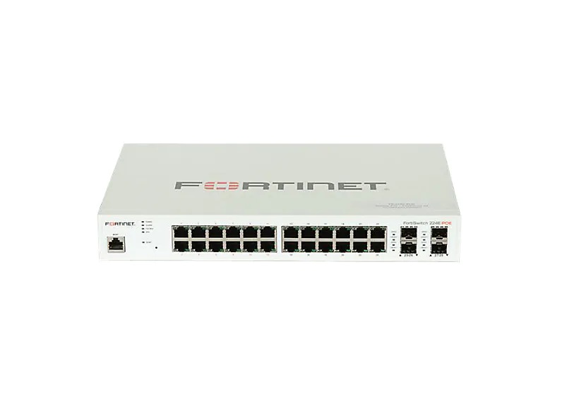 Fortinet FS-224E FortiSwitch 224E - Switch - 24 ports - Managed - Rack ...