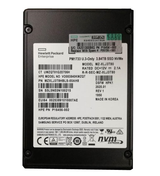 NVMe SSD 3.84TB