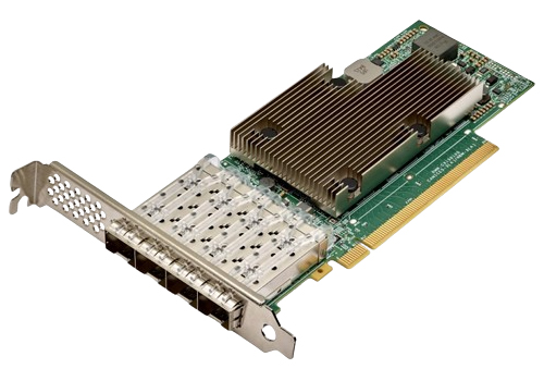 Dell 540-BDDB Broadcom 57504 Quad Port 10/25GbE SFP28 PCIe Adapter FH