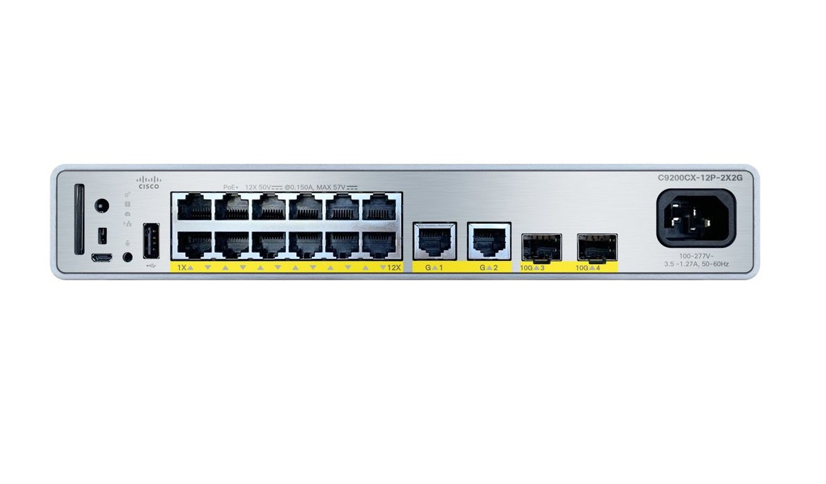 Cisco C9200cx 12p 2x2g A Catalyst 12 Port 1g 2x10g And 2x1g Ethernet