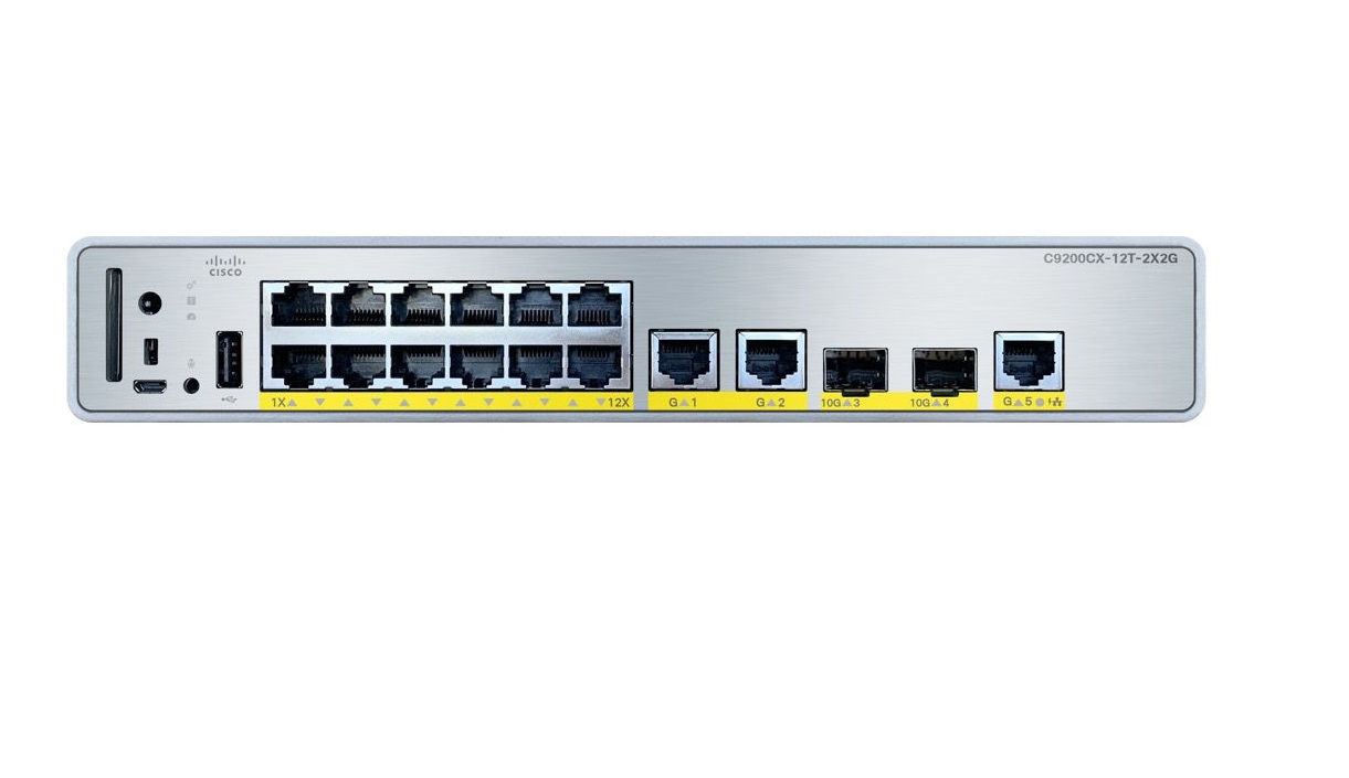 Cisco C9200CX-12T-2X2G-A Catalyst 12-Port 1G, 2x10G and 2x1G Ethernet ...