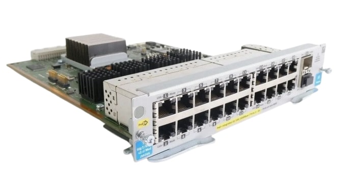 HPE J9536A 20-Port GIG-T PoE+ 2-Port SFP+ V2 ZL Ref Expansion Module New