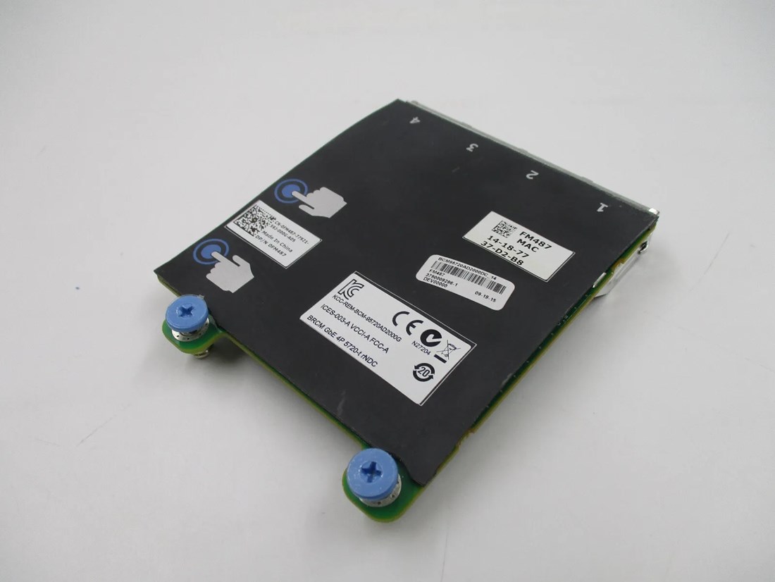 Dell FM487 Broadcom 5720 Quad-Port Rack Network Daughter Card