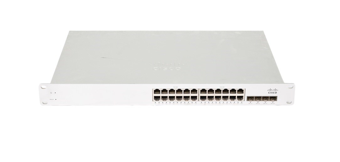 Cisco MS220-24P-HW Meraki Cloud-Managed L2 24 Port Gigabit 370W PoE Switch