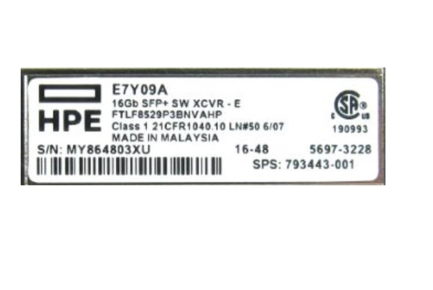 HPE E7Y09A 16GFC SFP+ 100m Optical Xcvr
