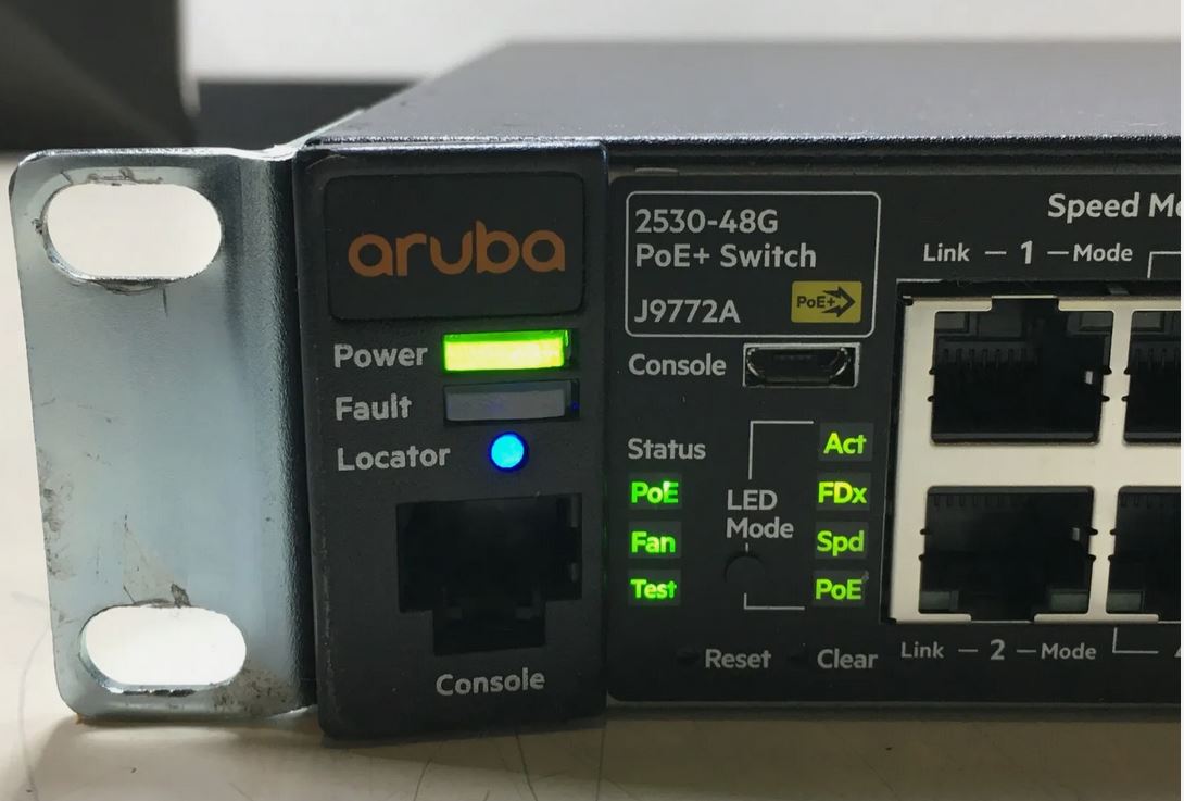 HPE J9772A Aruba 2530-48G-PoE+ 4SFP 370W 48 ports Managed Rack ...