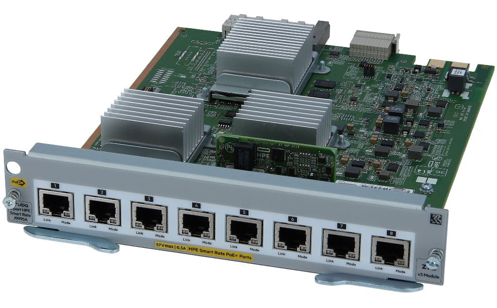 HPE J9995A 8P PoE+ MACsec V3 Zl2 Module