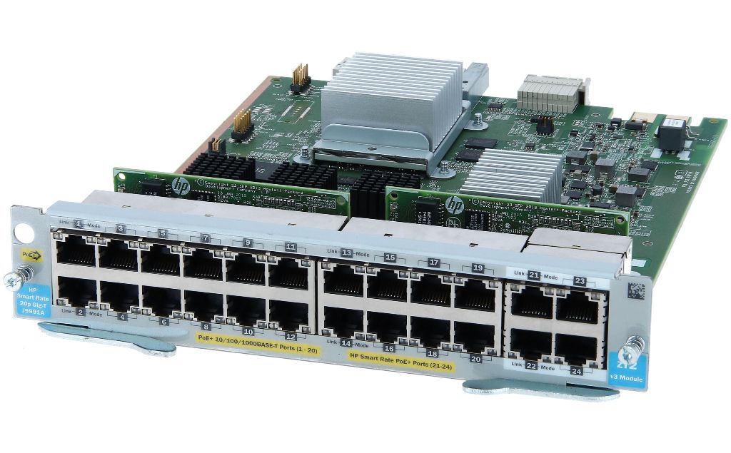 HPE J9991A 20P PoE+/4P 1/2.5/5/Xgt V3 Zl2 Module f/s