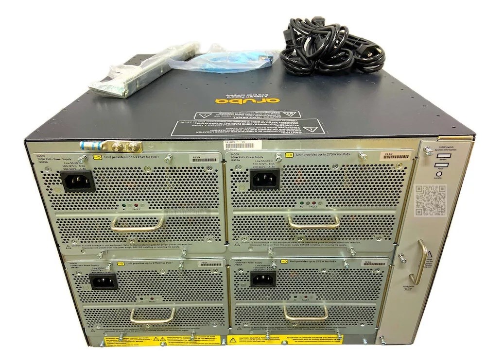 HPE JL001A 5412R 92GT PoE+/4SFP+(No PSU) v3 zl2 GbE Switch