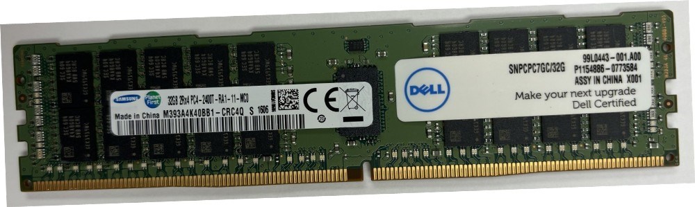 Dell CPC7G 32GB PC4-19200 DDR4-2400MT/s 2Rx4 ECC Memory Ref