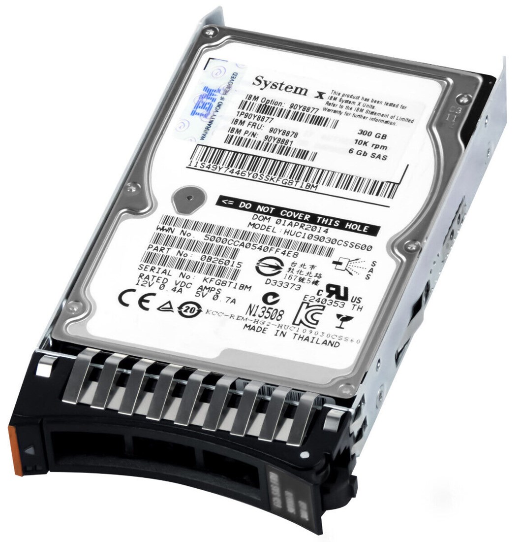 IBM 90Y8878 Hard Drive 300 GB SAS 6Gb/s Refurbished