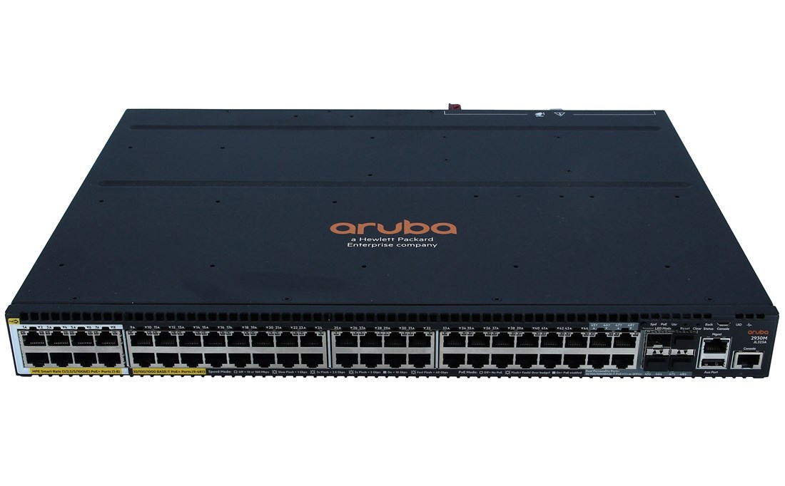 HPE JL323A Aruba 2930M 40G 8 HPE Smart Rate PoE+ 1-Slot Switch