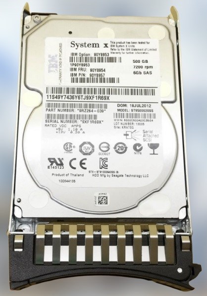 IBM 90Y8954 500 GB Hard drive 2.5" SAS 6Gb/s Refurbished