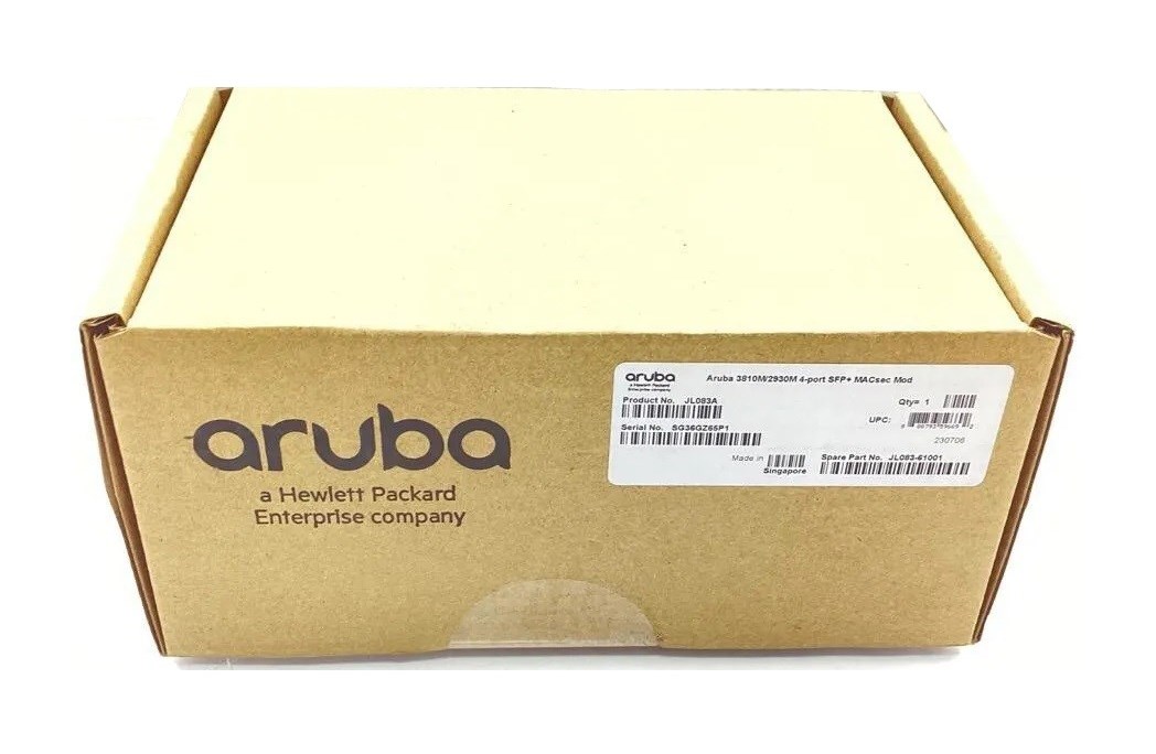 HPE JL083A Aruba 3810M/2930M 4-port 100M/1G/10G SFP+ MACsec Module f/s