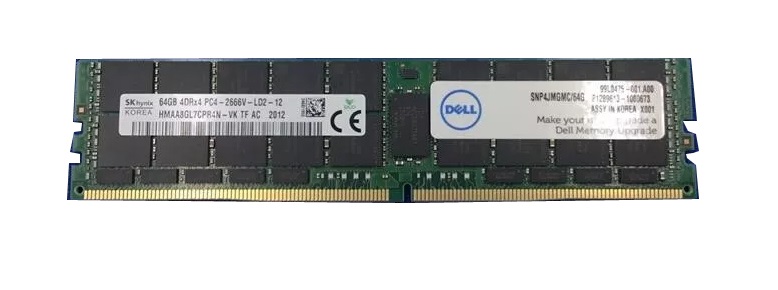 Dell A9781930 64GB 4Rx4 PC4-2666V DDR4-21300 Memory Brand New