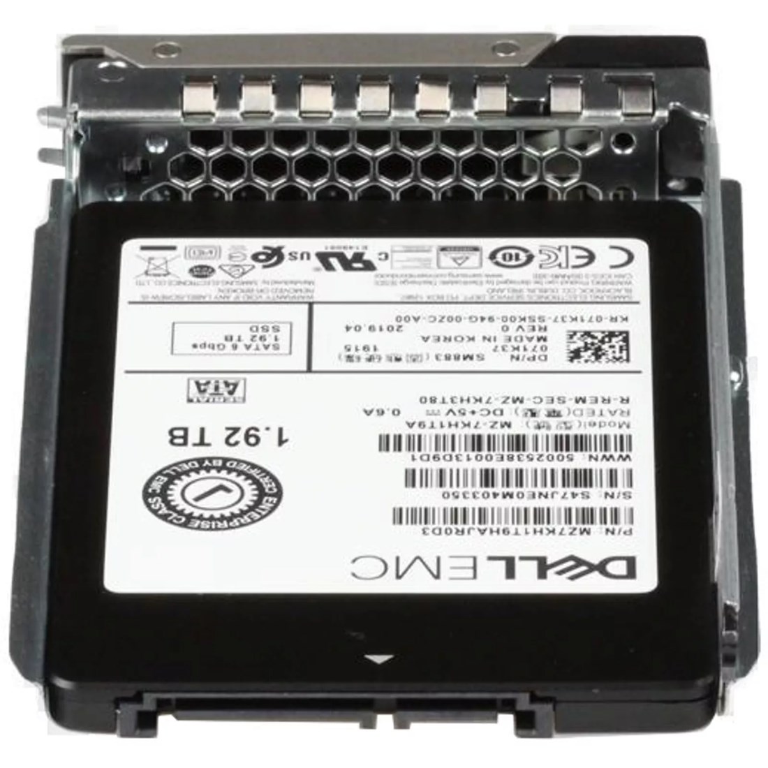 Dell 71K37 1.92TB SATA 6Gbps Mixed Use 3DWPD 2.5-Inch Hot Plug SSD