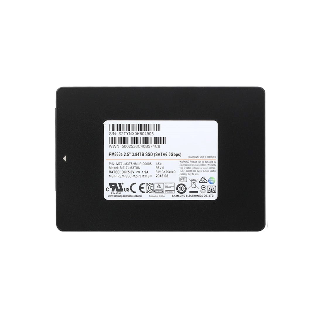 Samsung MZ-7LM3T8N PM863a 3.84TB SATA 6Gbps 2.5inch Ssd