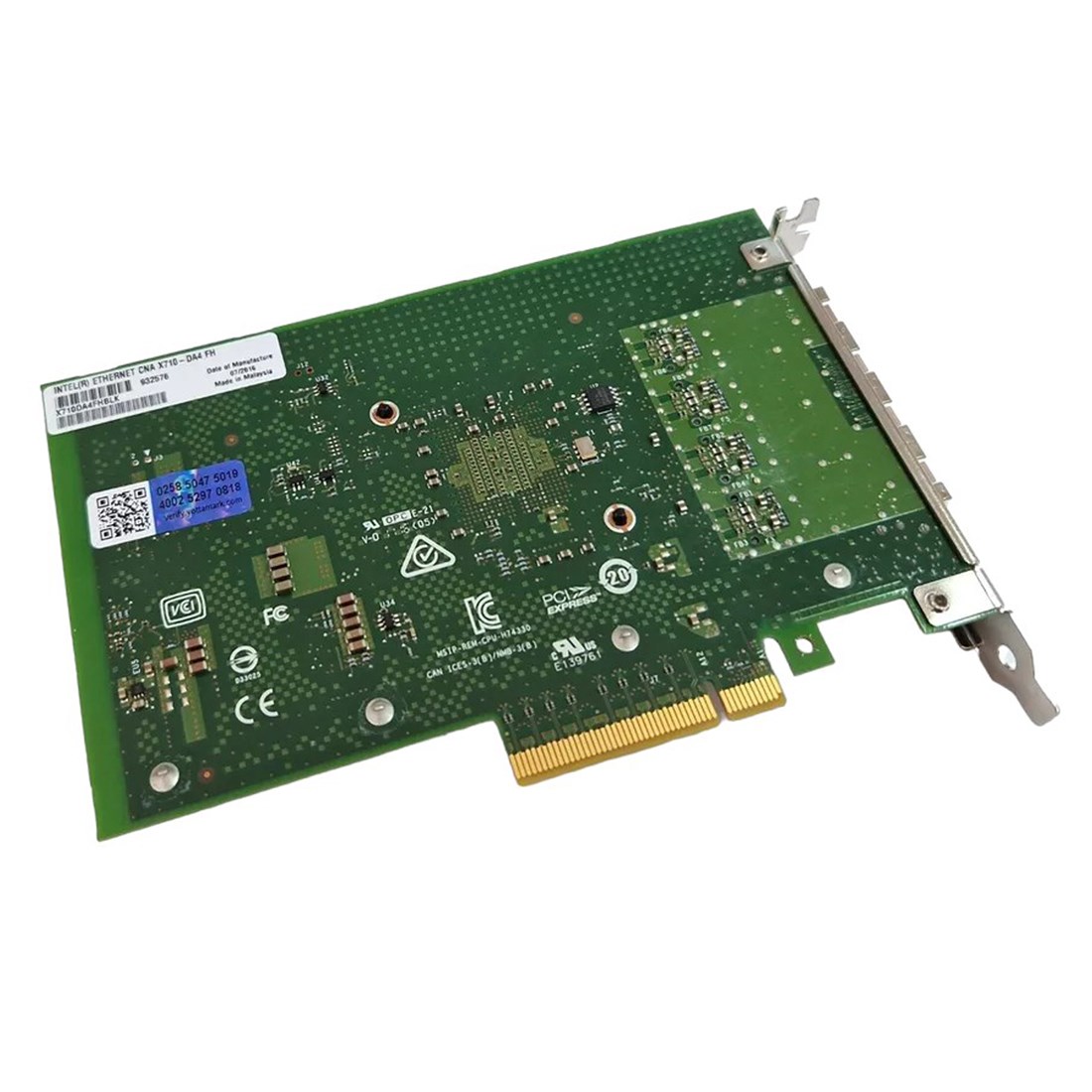 Intel X722-DA4 Quad-Port 10GB Ethernet Network PCIe 3.0 x8 Adapter