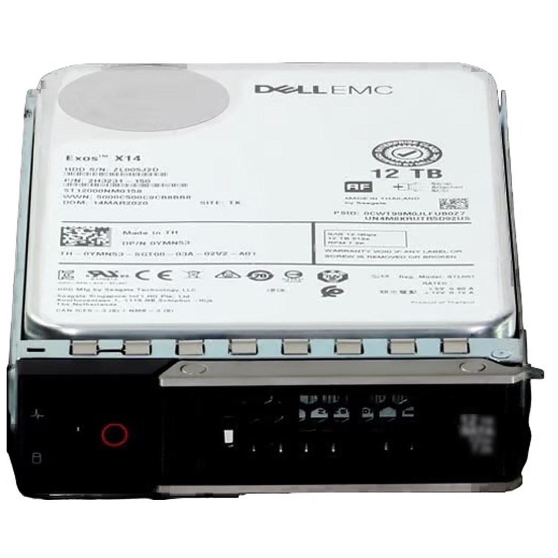 Dell YMN53 12TB 7.2k N-L SAS-12Gbps 512e 256MB 3.5inch Hot Plug Hard ...
