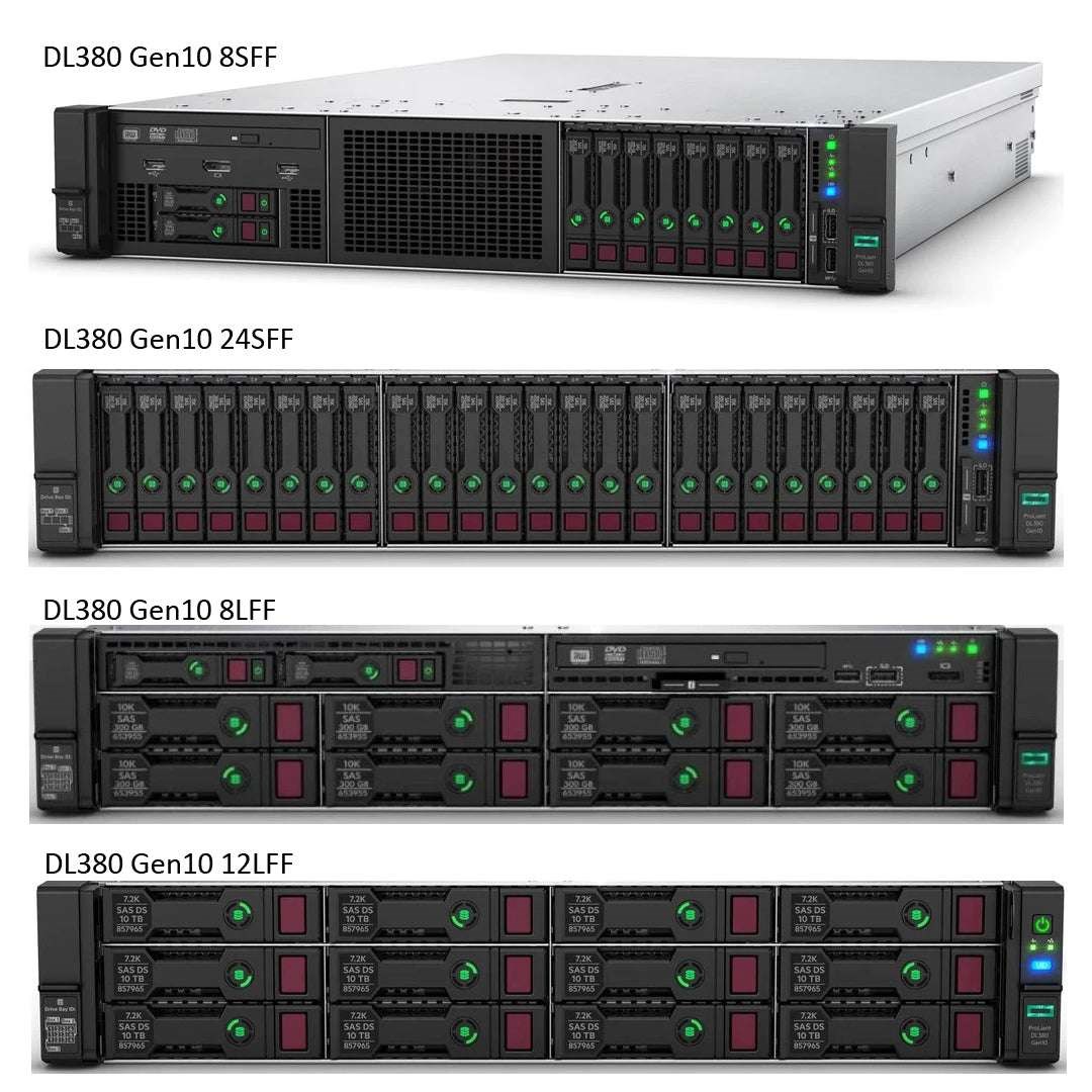 HPE P20172-B21 DL380 Gen10 4208 1P 32GB-R P816i-a NC 12LFF 800W RPS Server