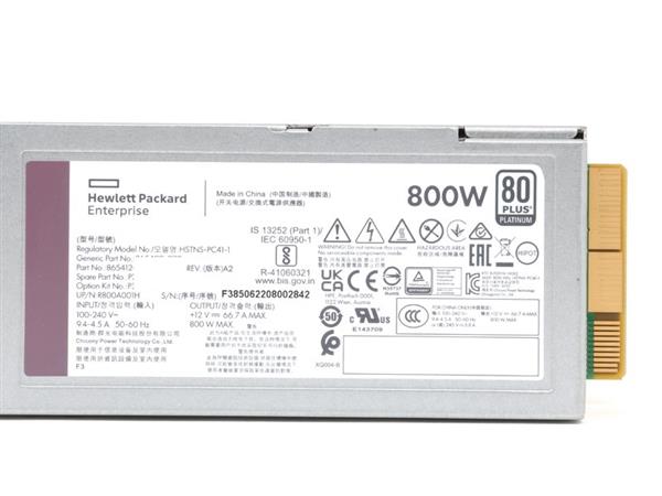 HPE P18223-B21 800W Flex Slot Platinum Hot Plug Low Halogen Power Supply