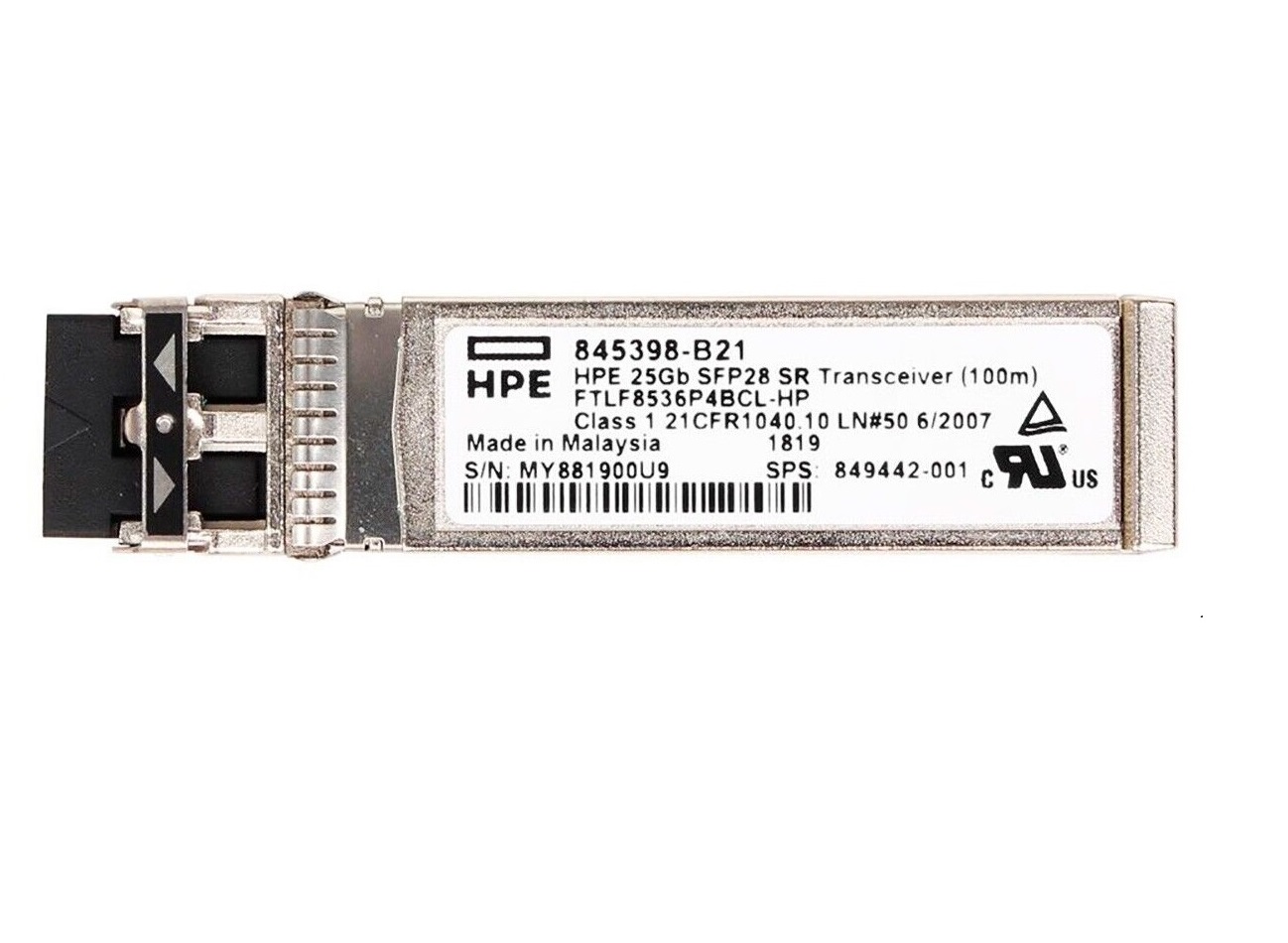 HPE 855800-B21 25Gb SFP28 SR 100m Transceiver