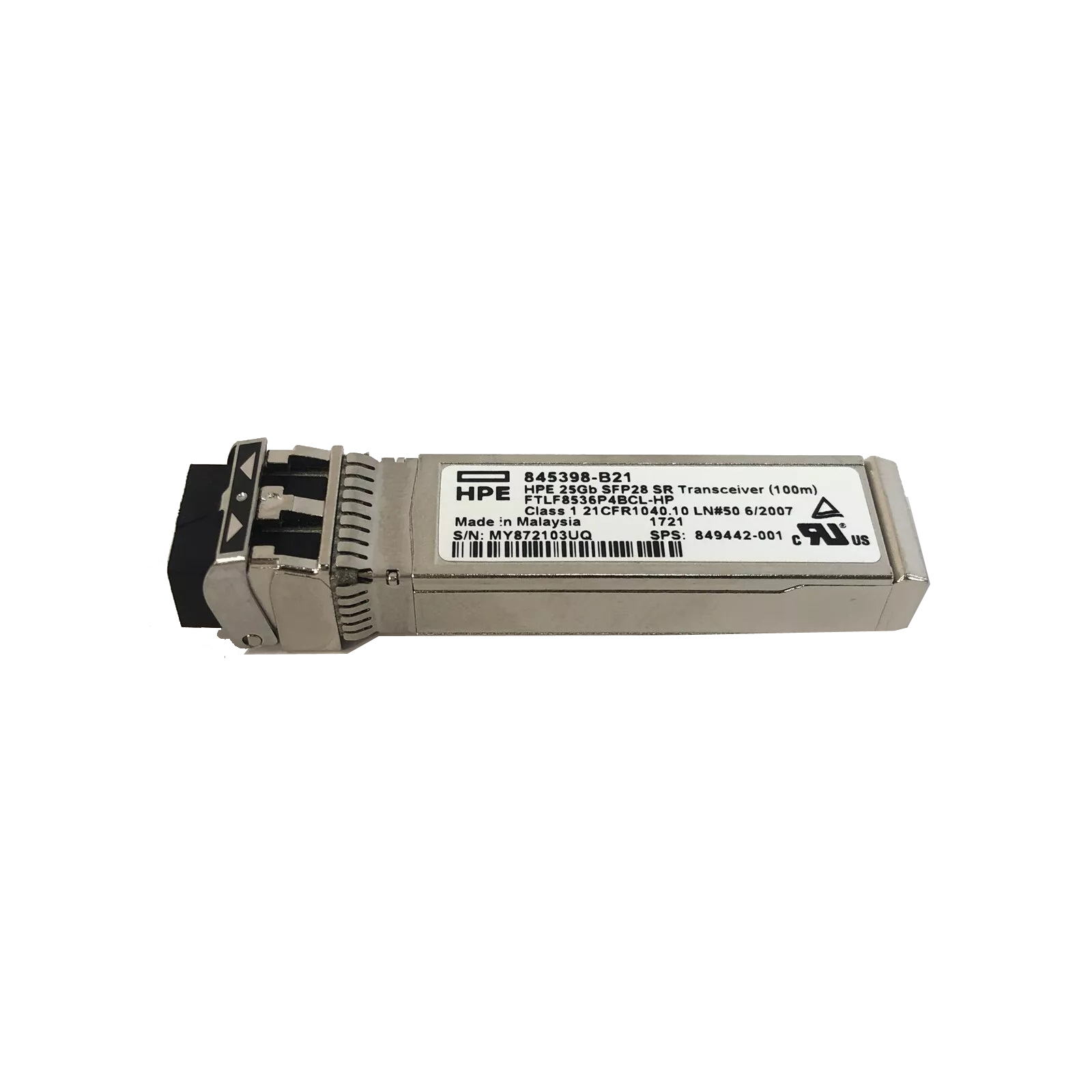 HPE 855800-B21 25Gb SFP28 SR 100m Transceiver