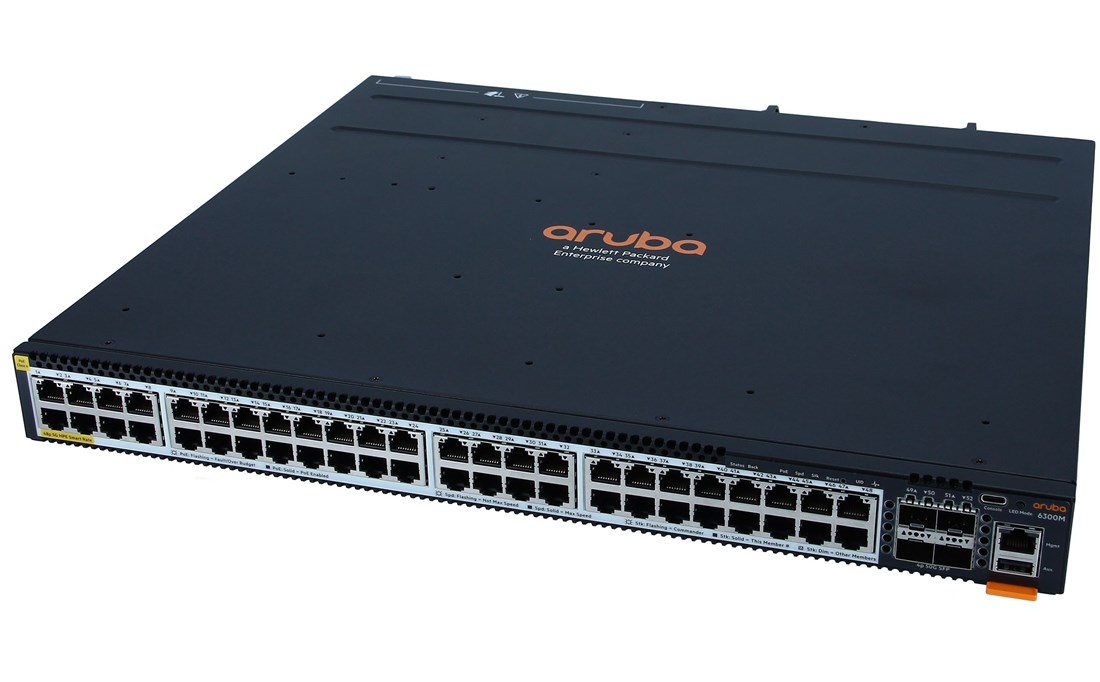 HPE JL659A#ABA Aruba 6300M 48p SR 1/2.5/5GbE Cl6 PoE and 4p SFP56 ...