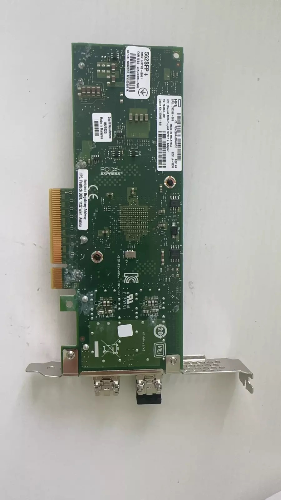HPE 727055-B21 Ethernet 10Gb 2-port 562SFP+ Adapter