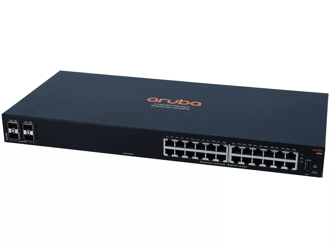 HPE JL678A Aruba 6100 24G 4SFP+ Switch