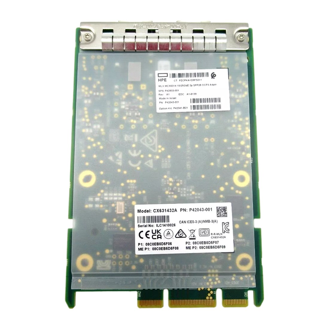 Mellanox MCX631432AS-ADAI Ethernet 10/25Gb 2-Port SFP28 OCP3 Adapter ...