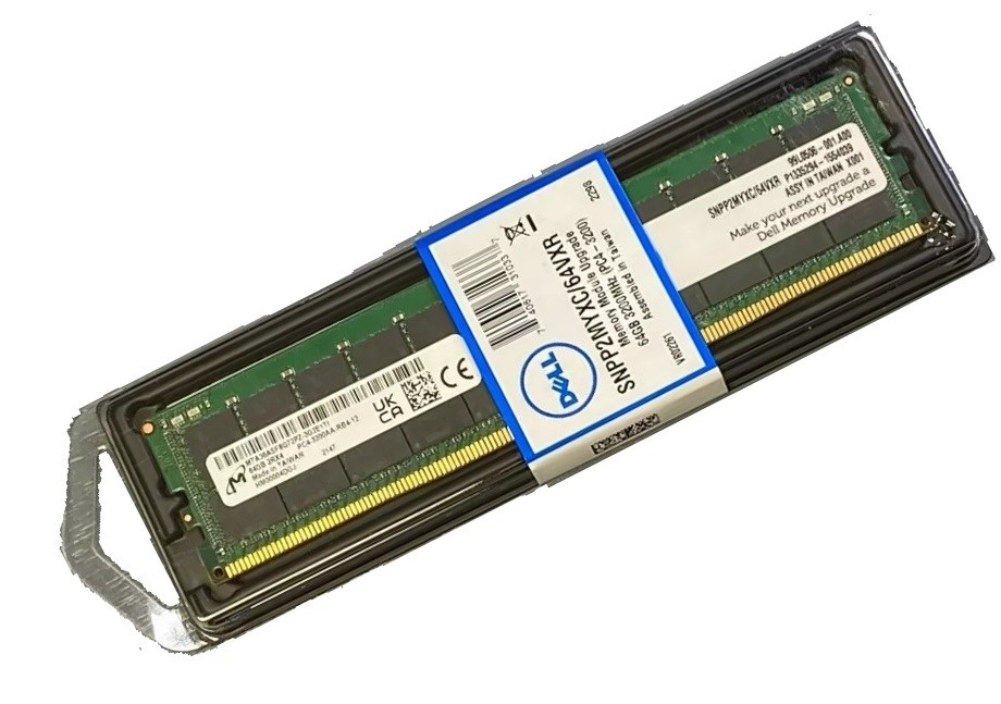 Dell SNPP2MYXC/64VXR 64GB PC4-25600 DDR4-3200MHz 2Rx4 ECC Memory New