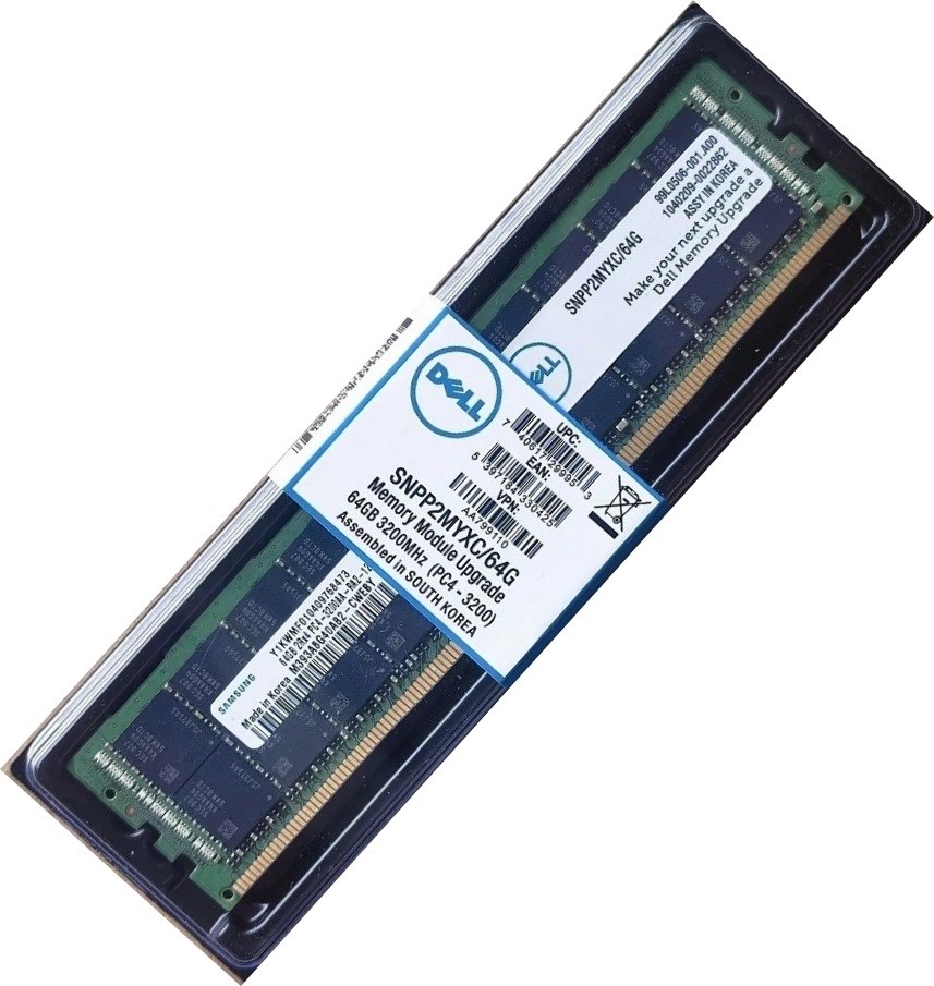 Dell SNPP2MYXC/64G 64GB 2RX4 Ddr4 3200Mhz PC4-25600 Ref