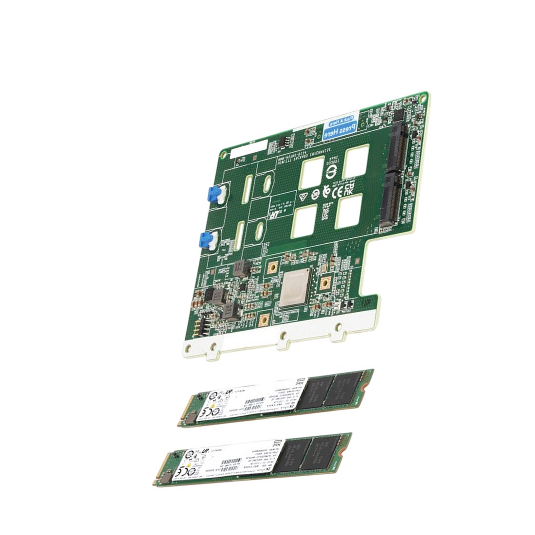 HPE P21410-B21 NS204i-d Gen10 Plus NVMe PCIe3 x4 M.2 OS Boot Device ...