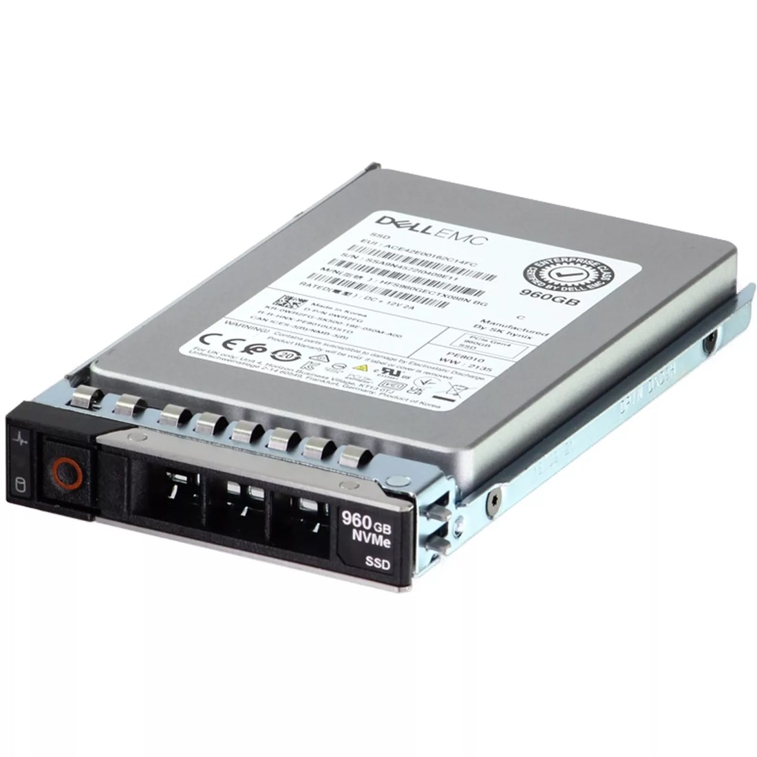 Dell WR2FG 960GB NVMe PCIe Gen 4 2.5inch U.2 Read Intensive Tlc SSD