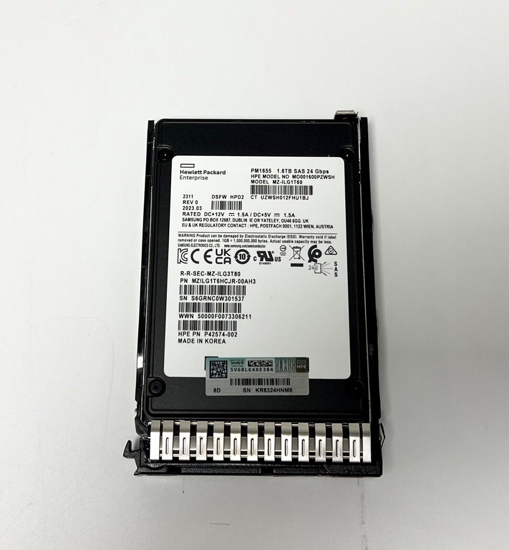 HPE P49746-001 Mixed Use SSD 1.6 TB SAS 12Gb/s New F/s