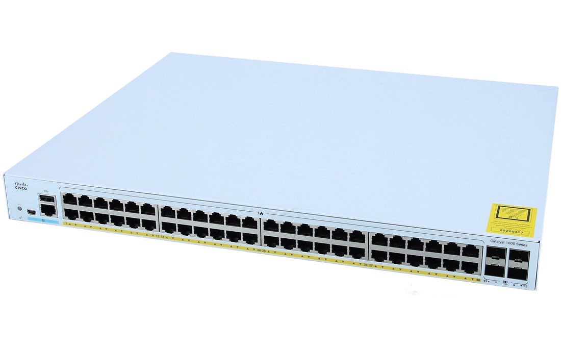 Cisco C1000FE-48P-4G-L Catalyst 1000 48-Ports PoE+ Fe Switch