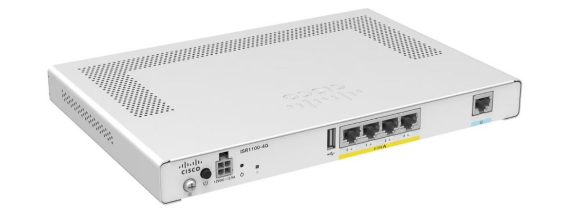 Cisco ISR1100-4G ISR 1000 Series 4x 1 Gigabit RJ45 Router F/S