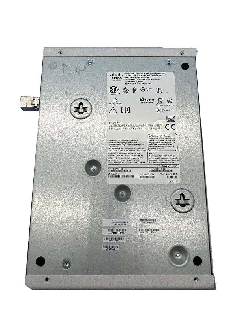 Cisco ISR1100-4G ISR 1000 Series 4x 1 Gigabit RJ45 Router F/S