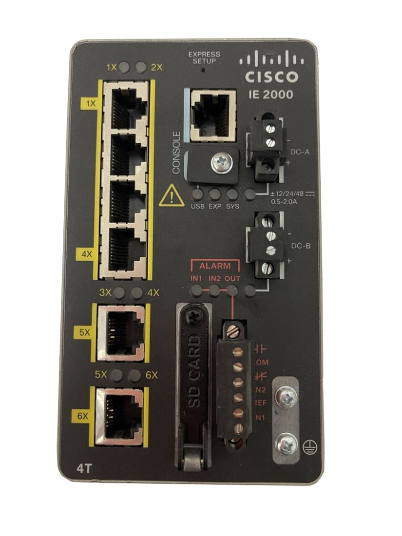 Cisco IE-2000-4T-B Industrial Eth 6X FE Copper ports Managed Switch