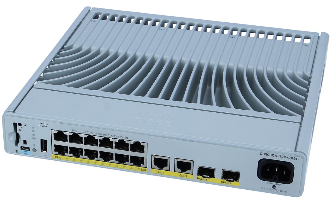 Cisco C9200CX-12P-2X2G-A Catalyst 12-Port 1G, 2x10G and 2x1G Ethernet ...