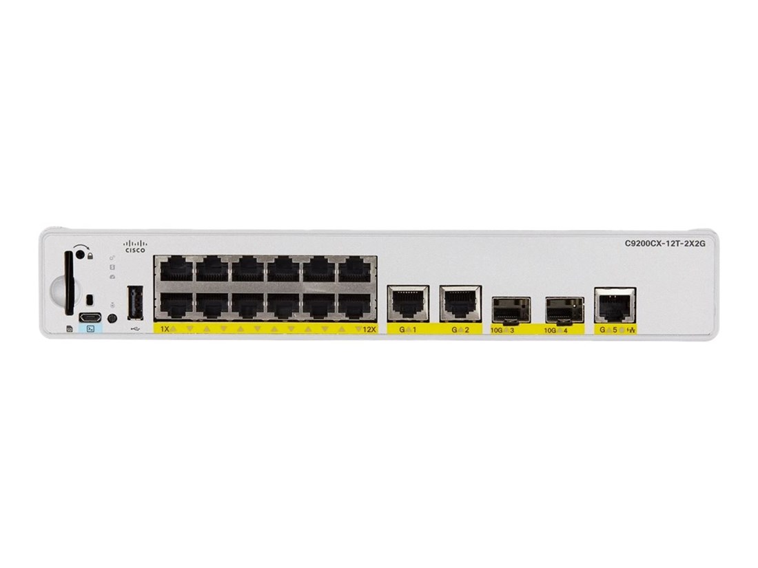 Cisco C9200CX-12T-2X2G-E Catalyst 9200CX 12-Port 1G, 2x10G and 3x1G ...