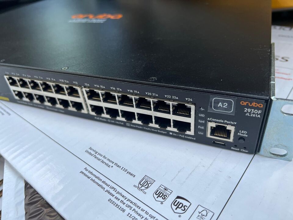 HPE JL261A Aruba 2930F 24G PoE+ 4SFP Switch
