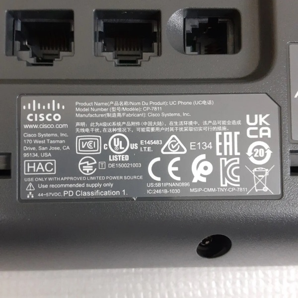 Cisco CP-7811-3PCC-K9 IP Phone 7811 with Multiplatform Phone