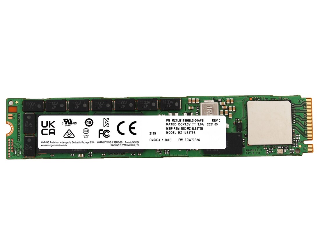 Samsung PM983a MZ1LB1T9HBLS-00AFB - SSD - 1.92 TB - PCIe 3.0 x4 (NVMe ...