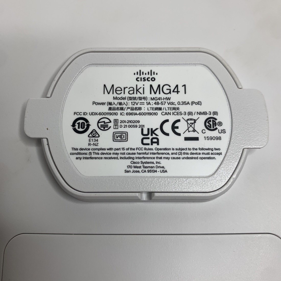 Cisco MG41-HW Meraki MG41 Cellular Gateway
